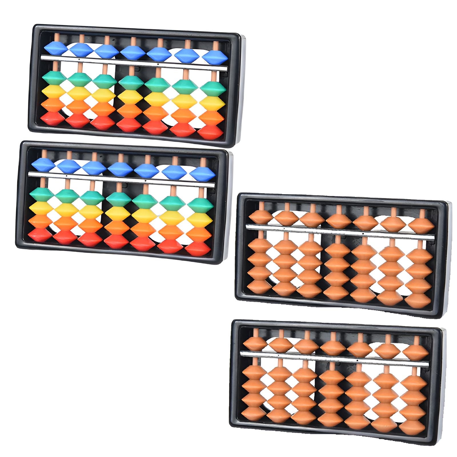 BESTSKY 4Pcs Abacus,Comfort-Crafted Plastic Abacus,Finger-Touch Guides ...