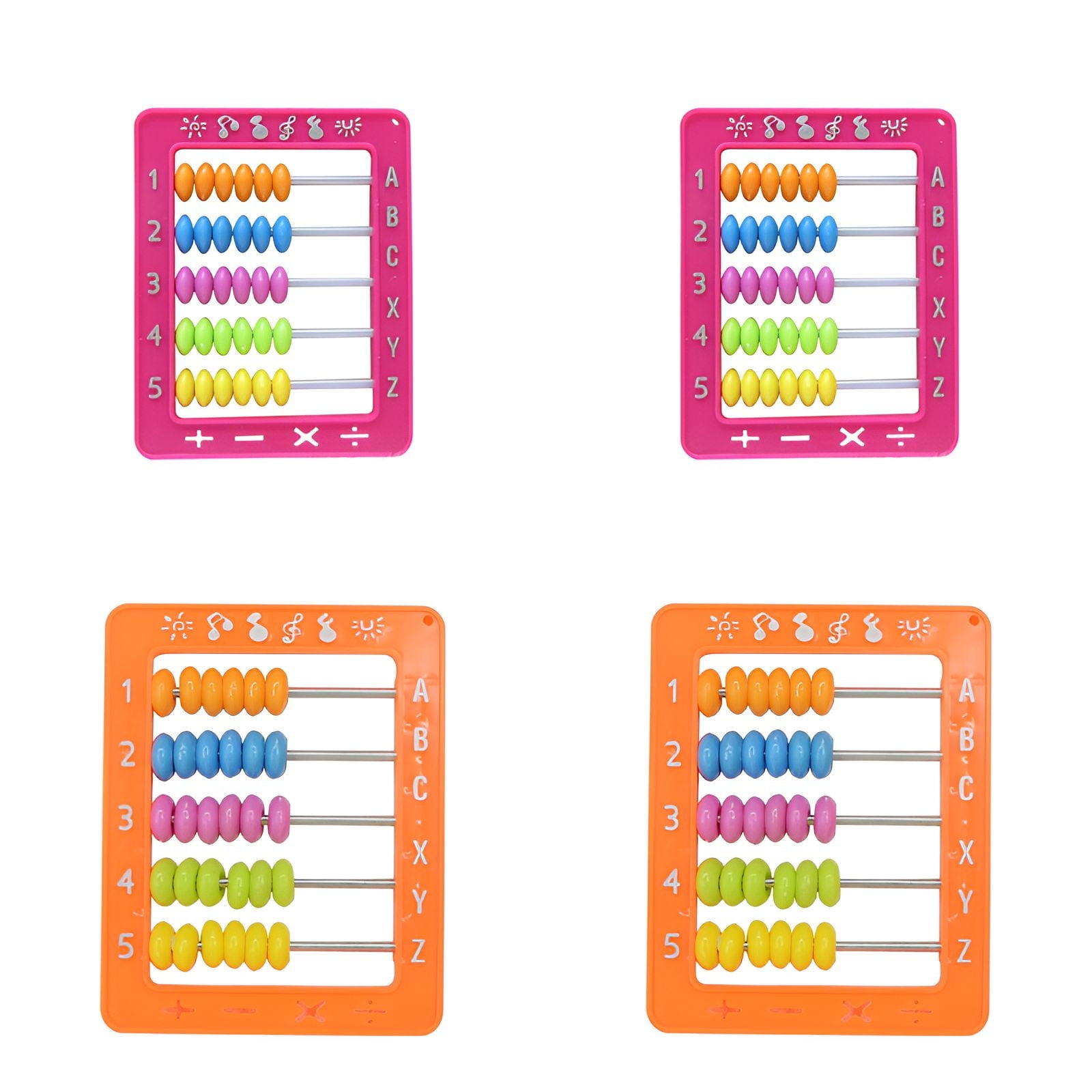 BESTSKY 4Pcs Abacus,5Rows Math Toys, Educational Math Manipulatives ...
