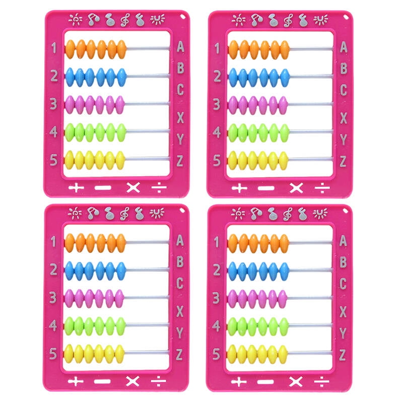 BESTSKY 4Pcs Abacus,Easy-Handle Beads Abacus Count Learning Tools,Large ...