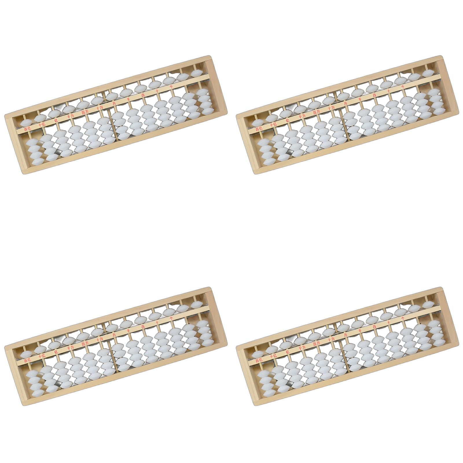 BESTSKY 4Pcs Abacus,Easy-Read Counting Lines Wood Abacus,Effortless ...