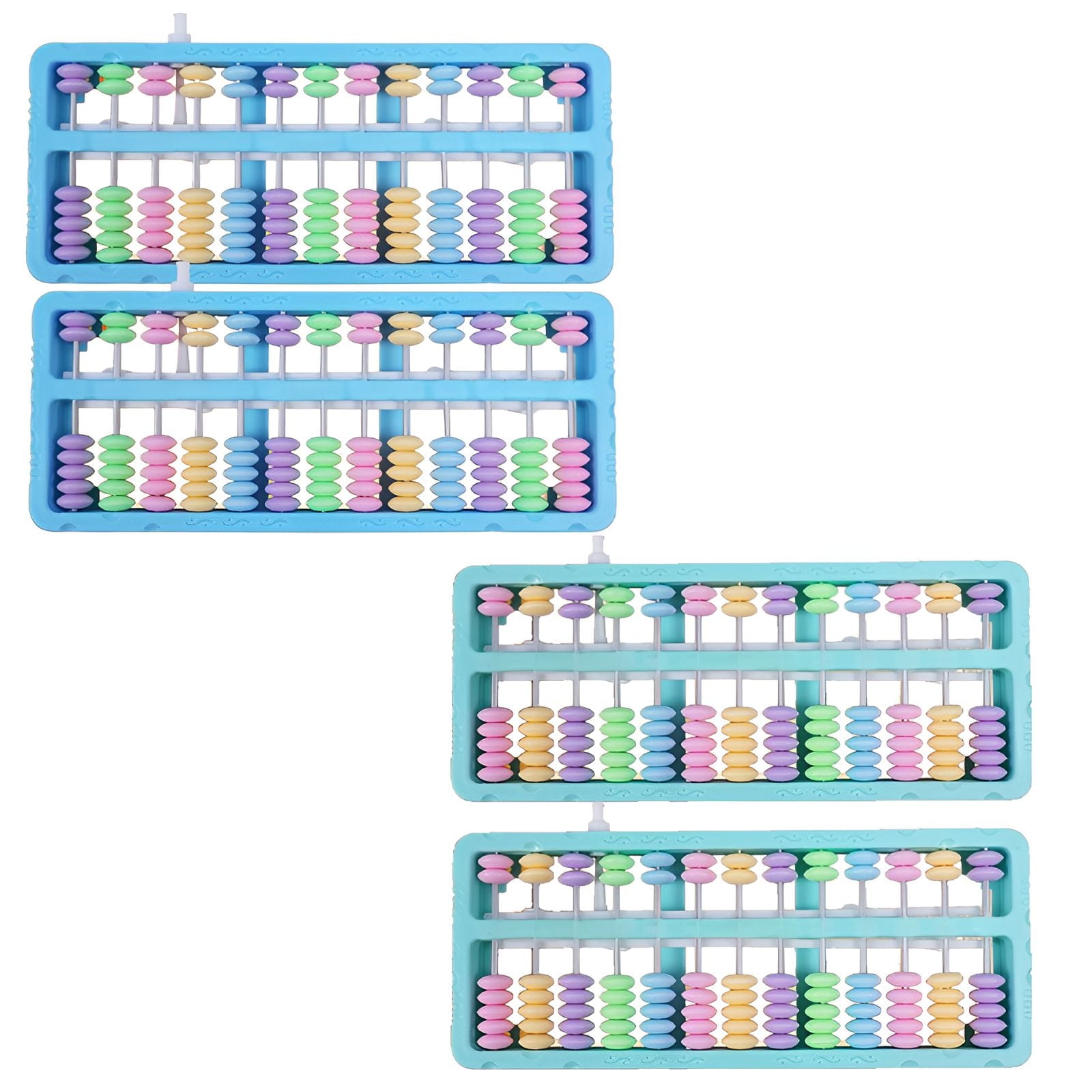 BESTSKY 4Pcs Abacus,Easy-To-Hold Form Abacus for Kids Math,Clear ...