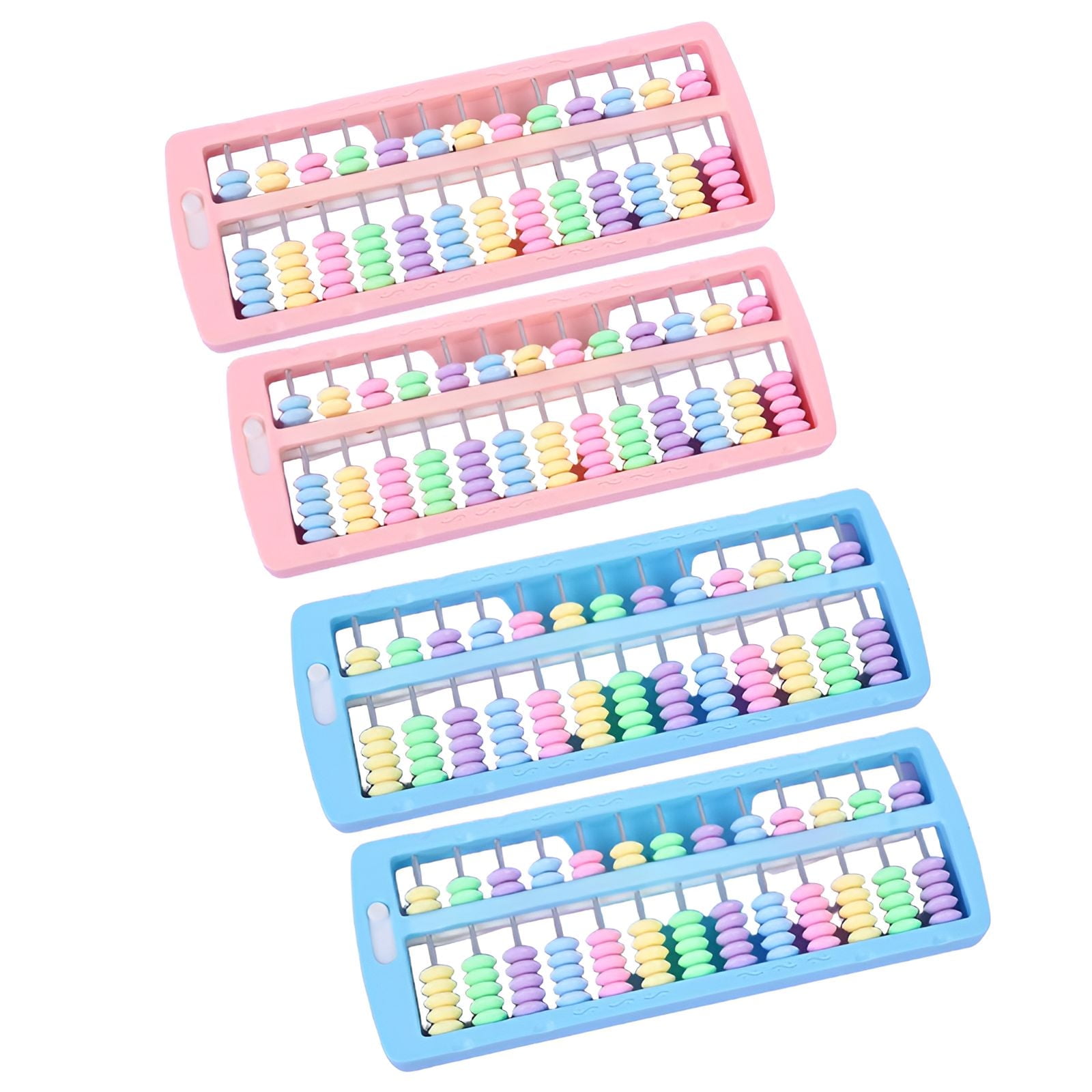 BESTSKY 4Pcs Abacus,13Rows Math Counters for Kids, Math Learning,Color ...