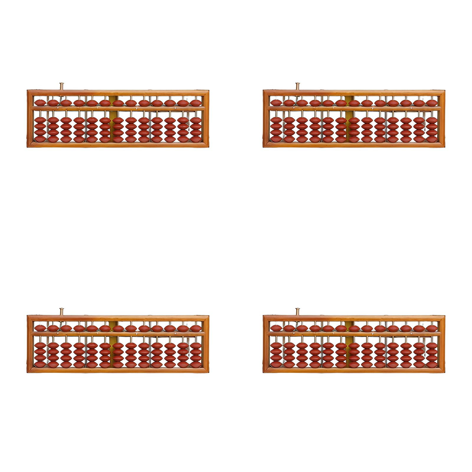 BESTSKY 4Pcs Abacus,Frictionless Movement Wood Abacus,Heavy-Duty Abacus ...