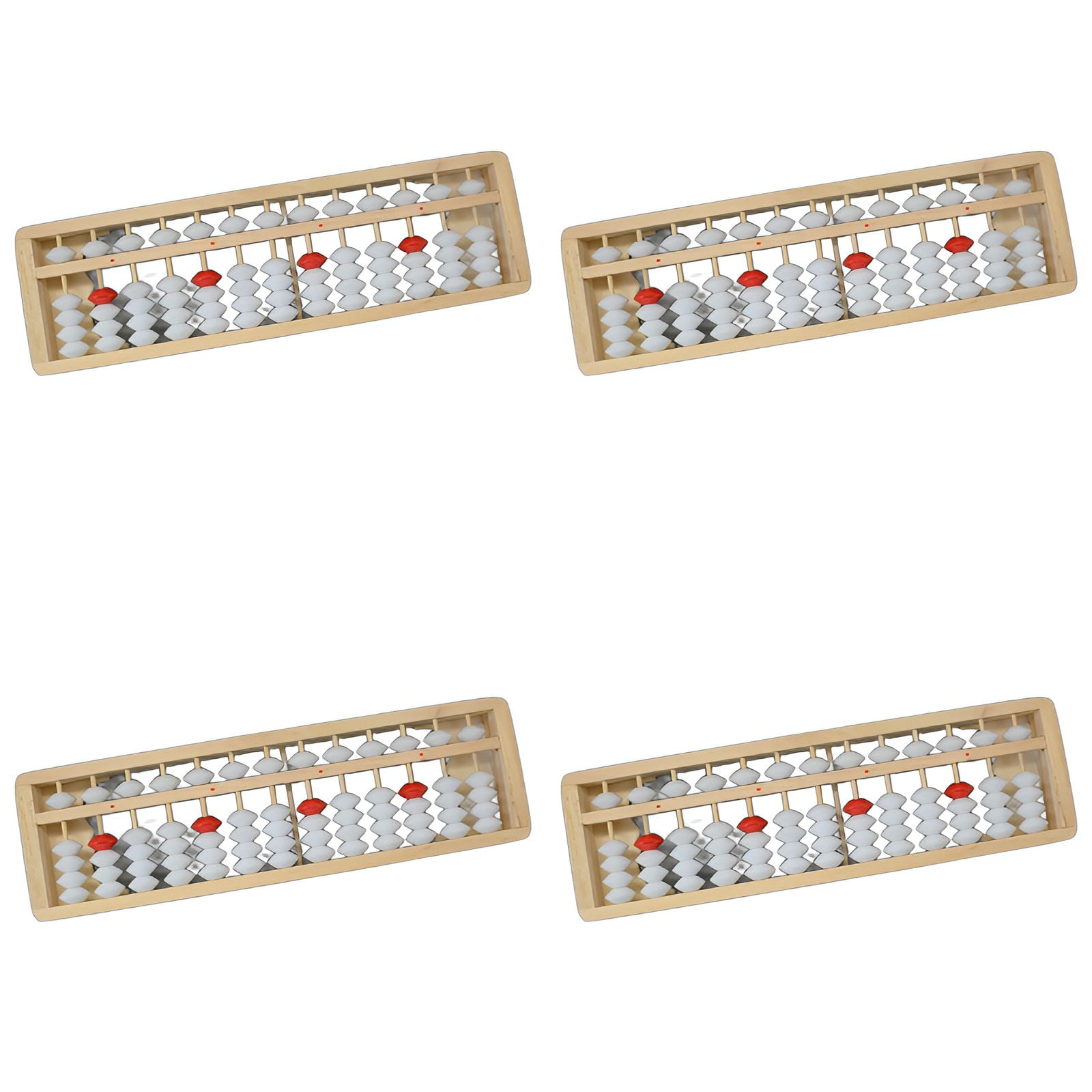 BESTSKY 4Pcs Abacus,Glowing Number Displays Wood Abacus,Soft-Move ...