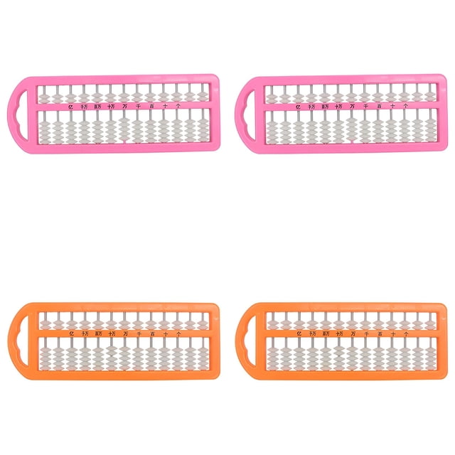 BESTSKY 4Pcs Abacus,Hand-Friendly Build Abacus for Kids Math,Smudge ...