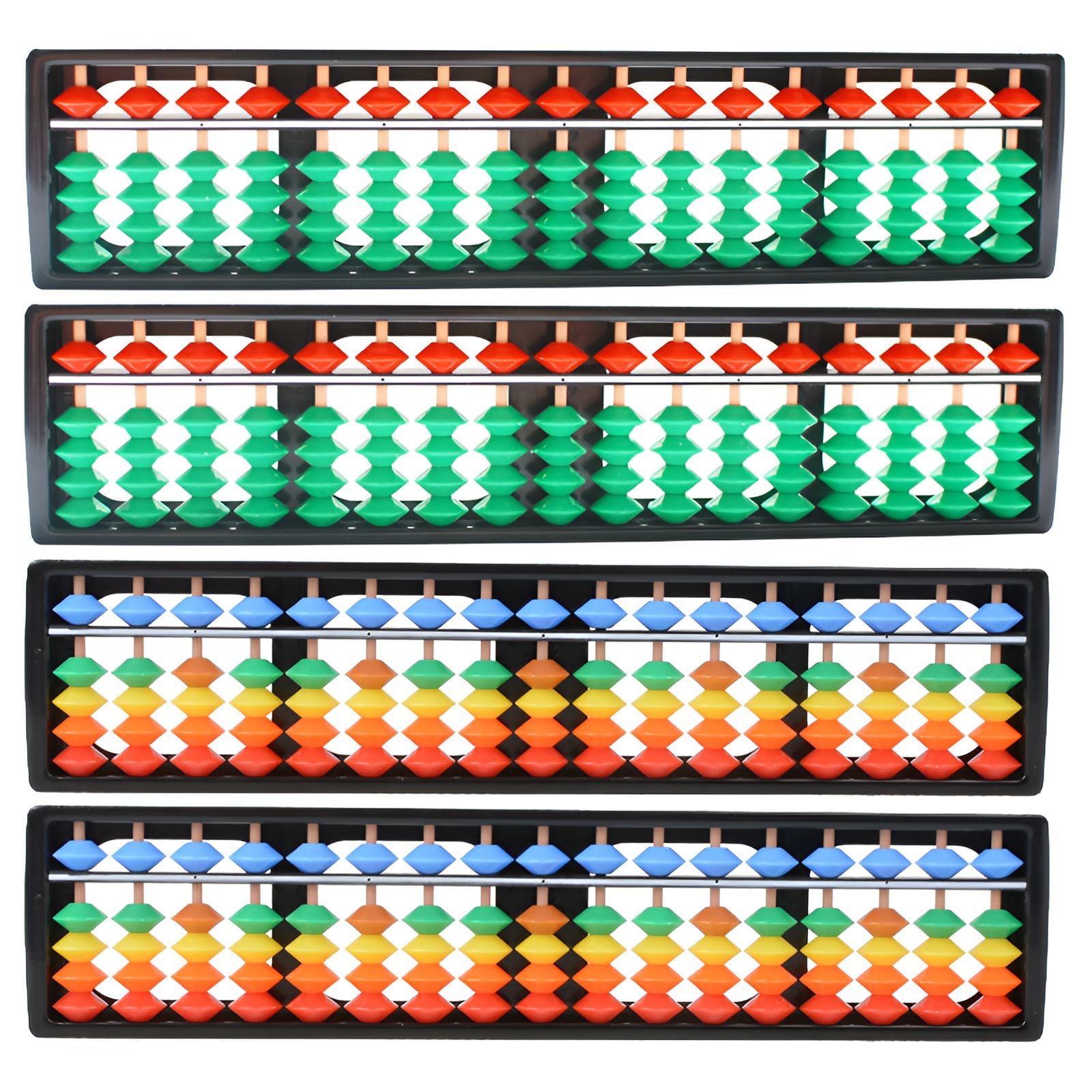 BESTSKY 4Pcs Abacus,Hand-Friendly Size Plastic Abacus,Smart Placement ...