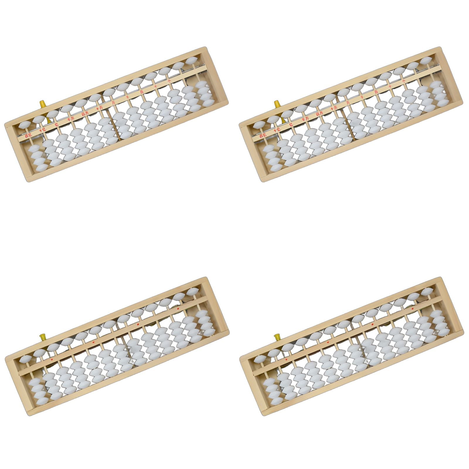 BESTSKY 4Pcs Abacus,Light-Touch Operation Wood Abacus,High Contrast ...