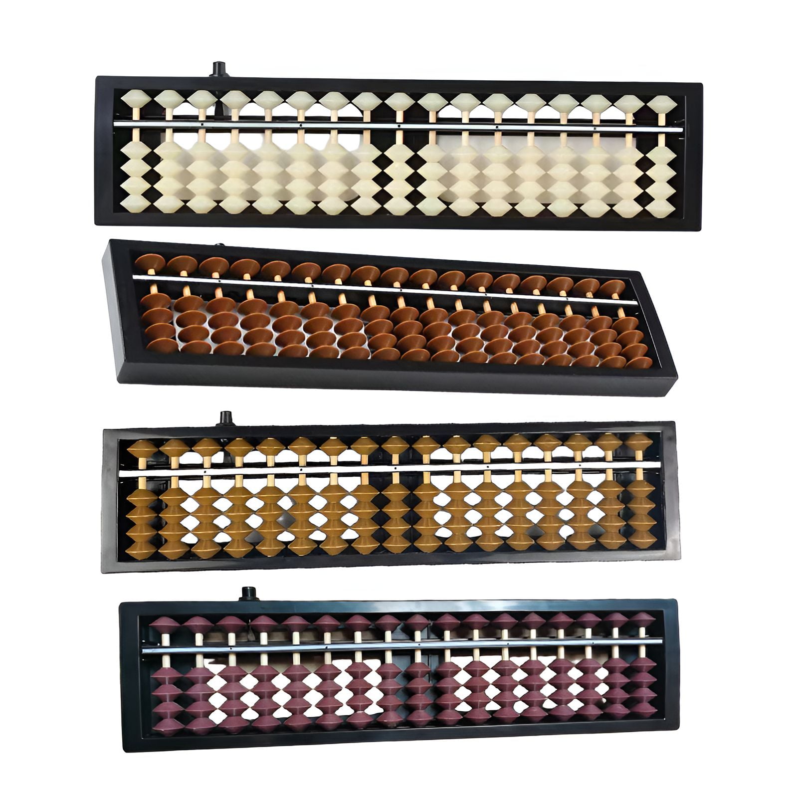 BESTSKY 4Pcs Abacus,17Rows Math Games, Math for Kids,Color_Mixing4 ...