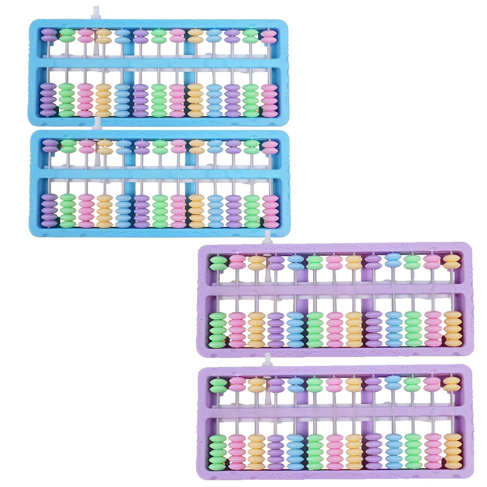 BESTSKY 4Pcs Abacus,Naturally Fitting Abacus for Kids Math,Clear ...