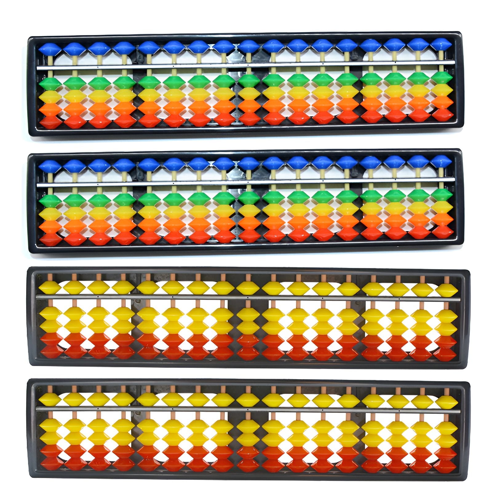 BESTSKY 4Pcs Abacus,Simple Reference Markers Plastic Abacus,Gentle on Hands Abacus for Kids Math ...