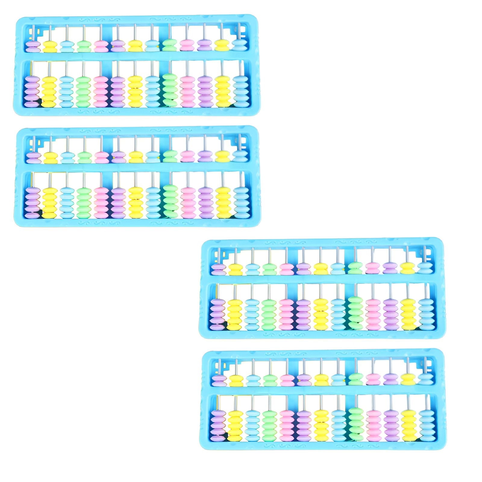 BESTSKY 4Pcs Abacus,13Rows Math Manipulatives Preschool, Math Learning ...