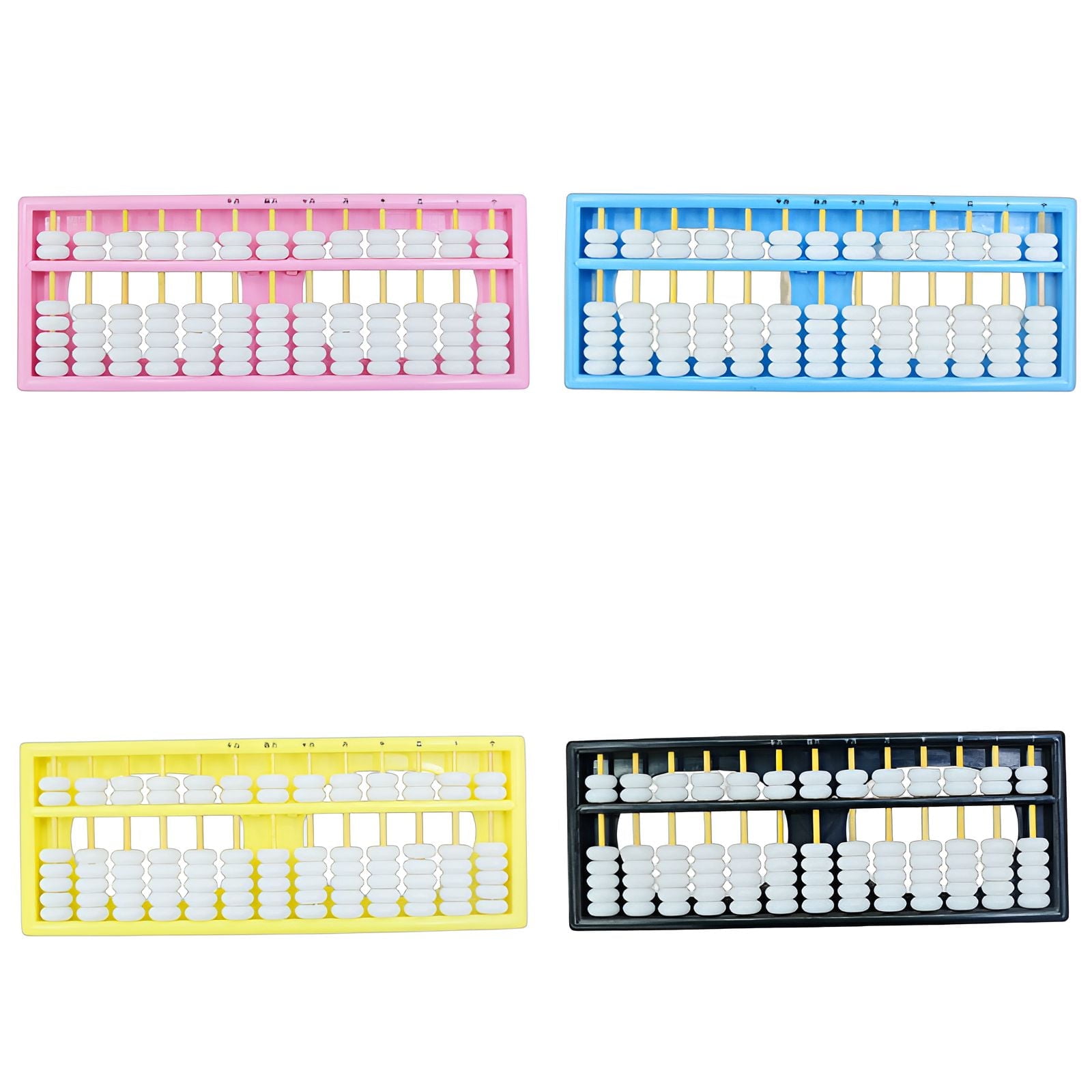 BESTSKY 4Pcs Abacus,Uncluttered Digit Labels Plastic Abacus,Comfort ...