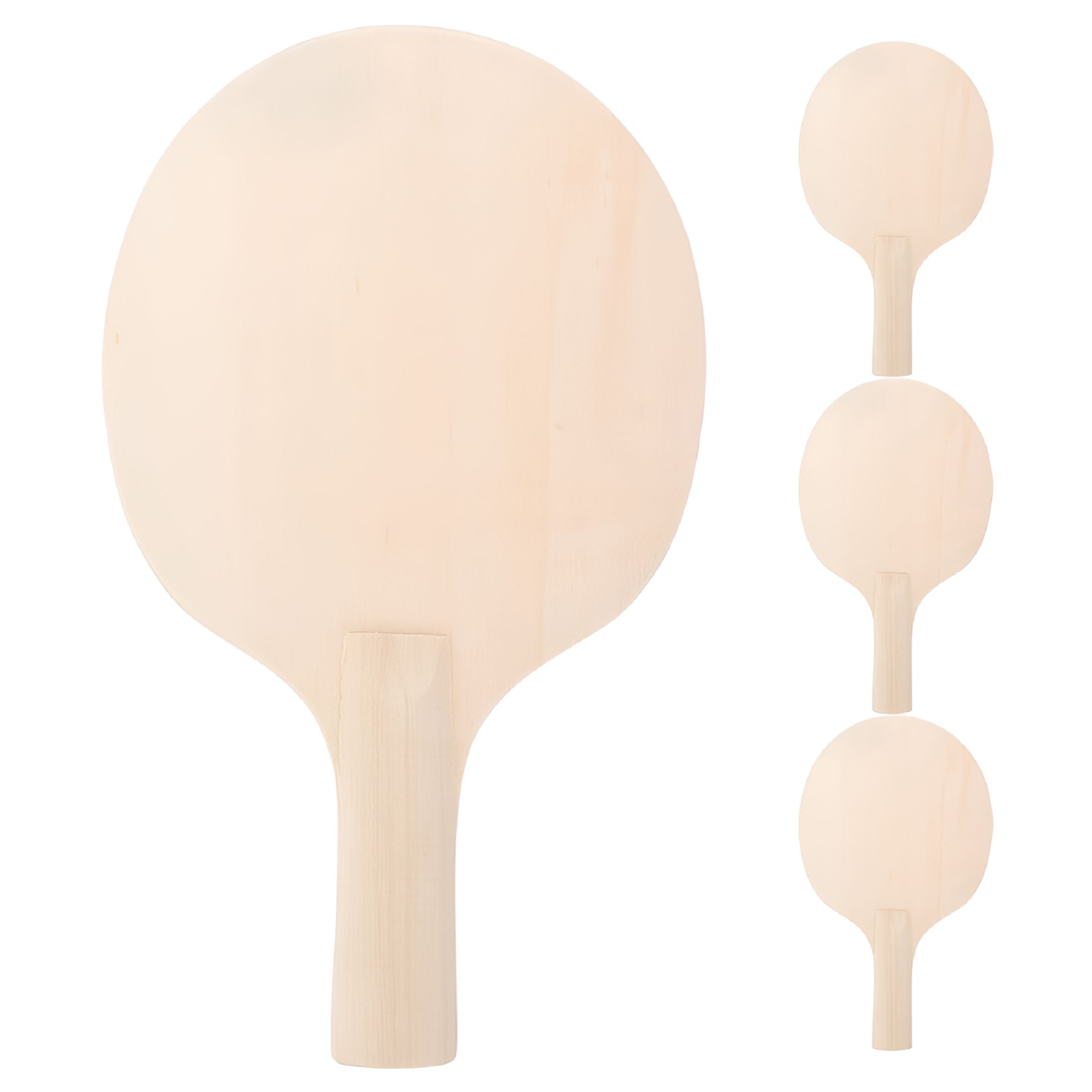 BESTSKY 4Pcs DIY Table Tennis Paddle Blanks Unpainted Table Tennis ...