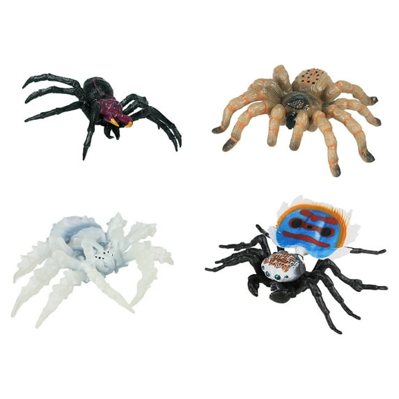 BESTSKY 4Pcs Fake Bugs,Simulated Spider Bug Toys,Vivid Shape Plastic ...