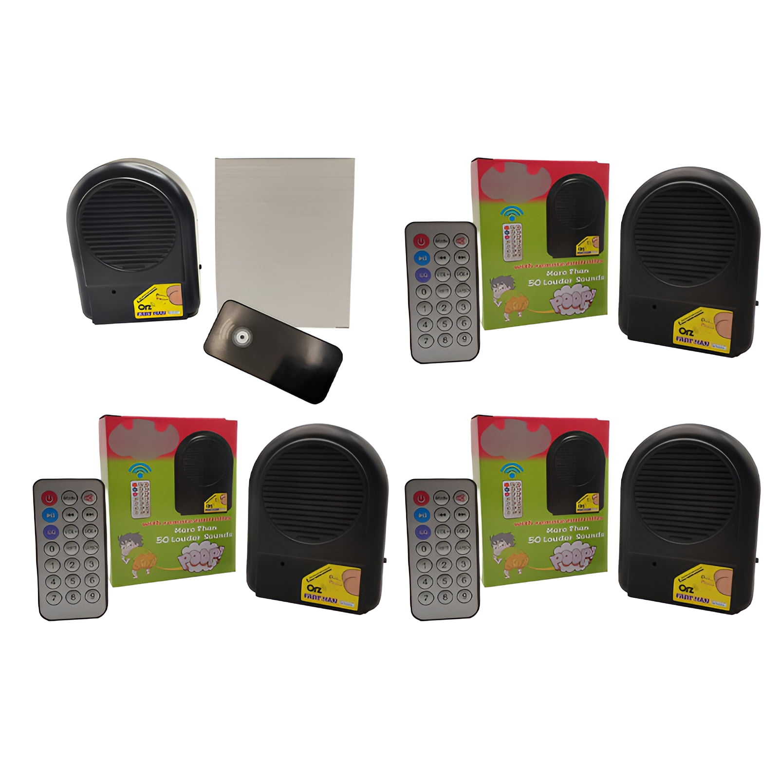 BESTSKY 4Pcs Fart Machine,Remote Controlled Box Pooter Fart Toy,Fun ...