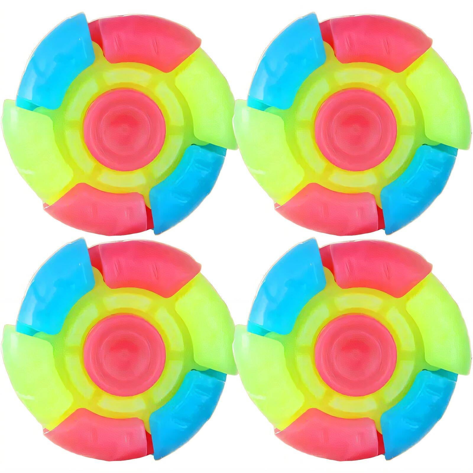 BESTSKY 4Pcs Fidget Toys,3D Glow Adult Fidgets for Anxiety and Stress ...