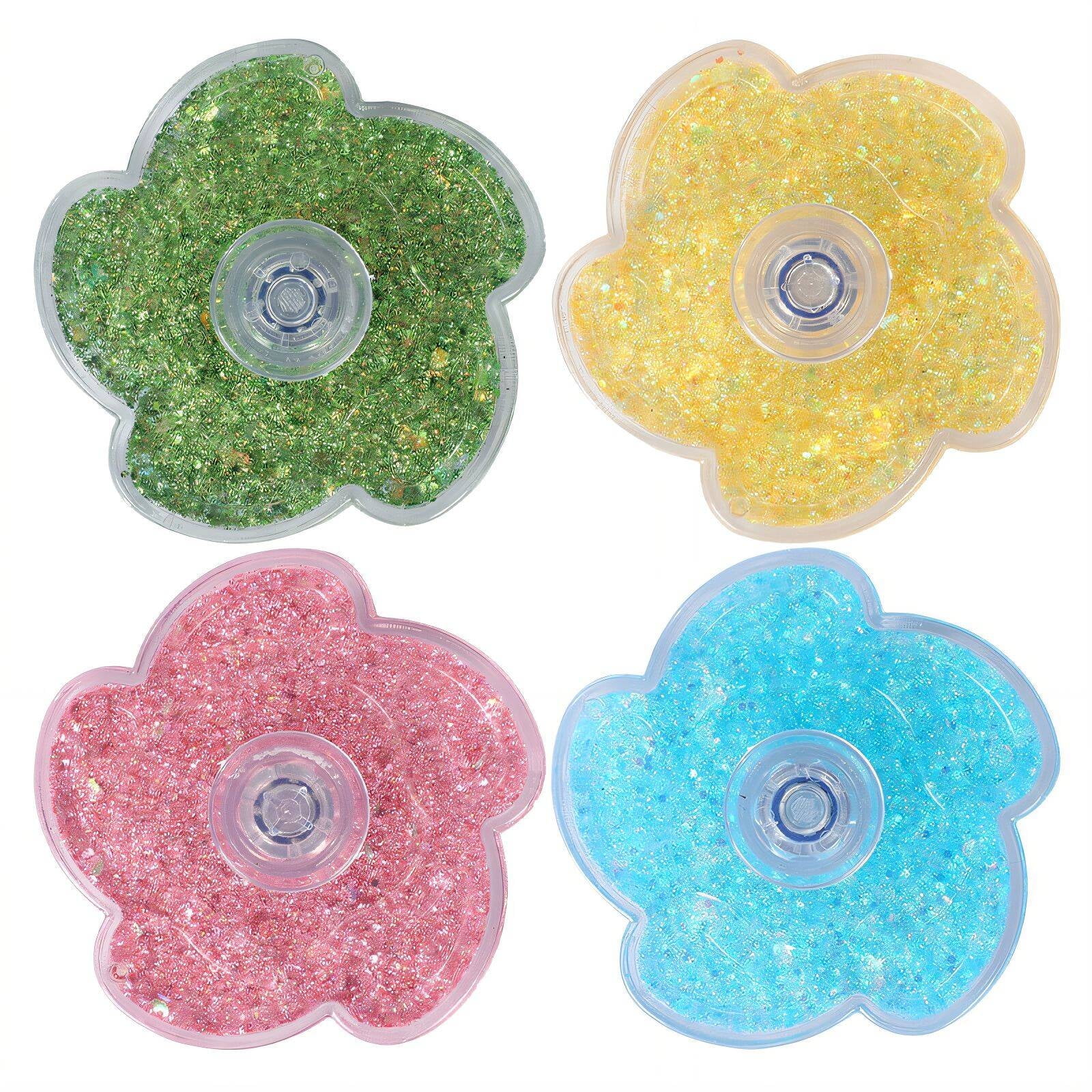 BESTSKY 4Pcs Fidget Spinner,Five-Finger Petal Quicksand Easter Toy ...