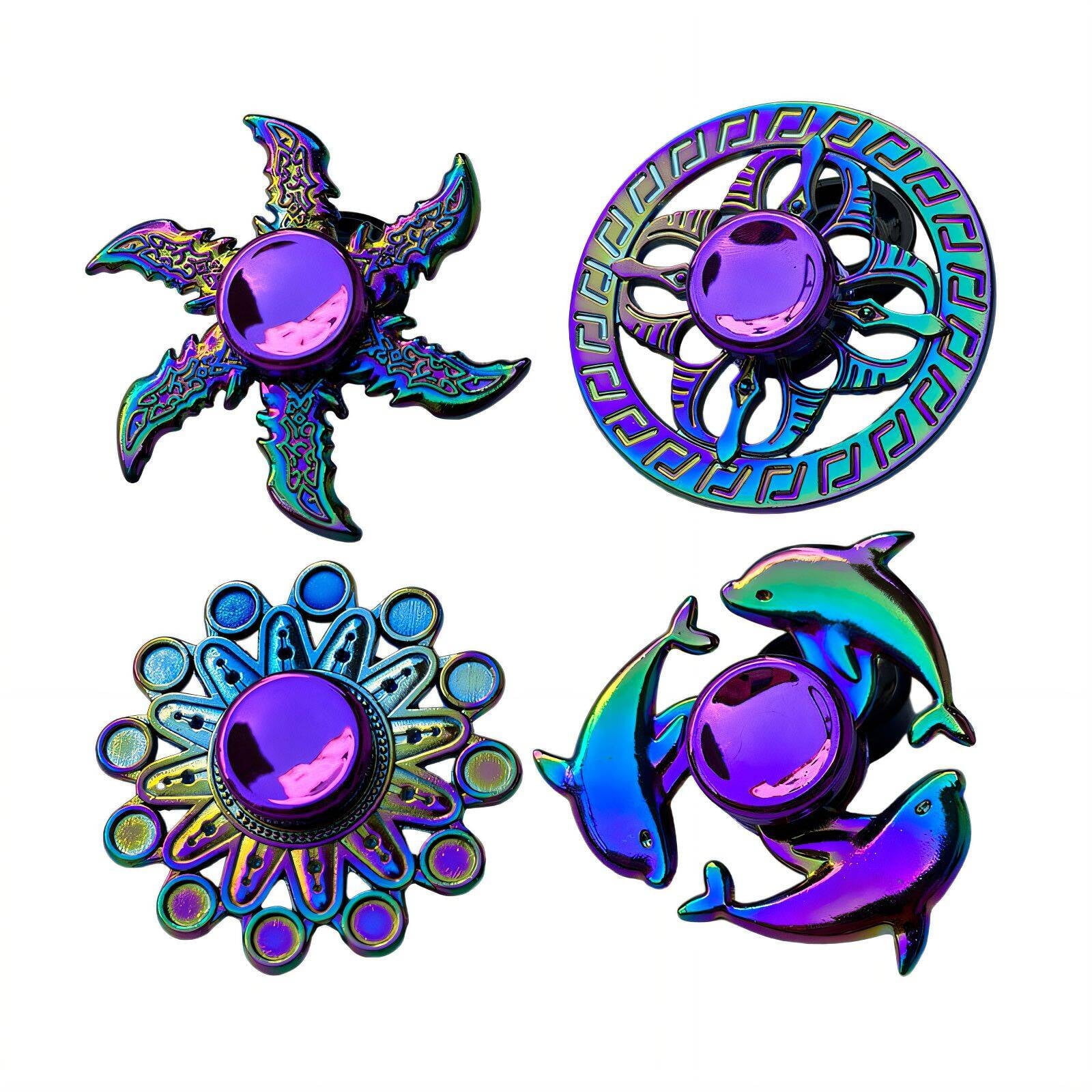 BESTSKY 4Pcs Fidget Spinner,Colorful Adult Fidget Toys,Easter Gifts for ...