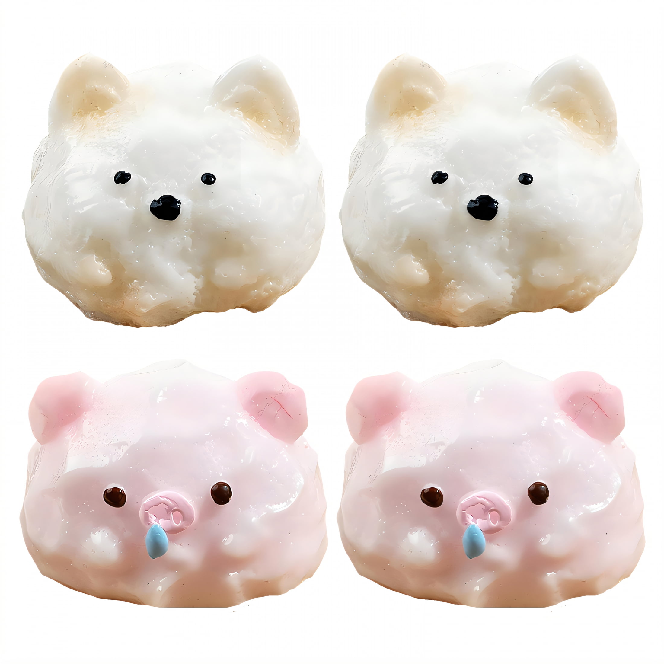 BESTSKY 4Pcs Figette Toys,Cute Animal Toy Squeeze Toys,Relaxed Comfort ...
