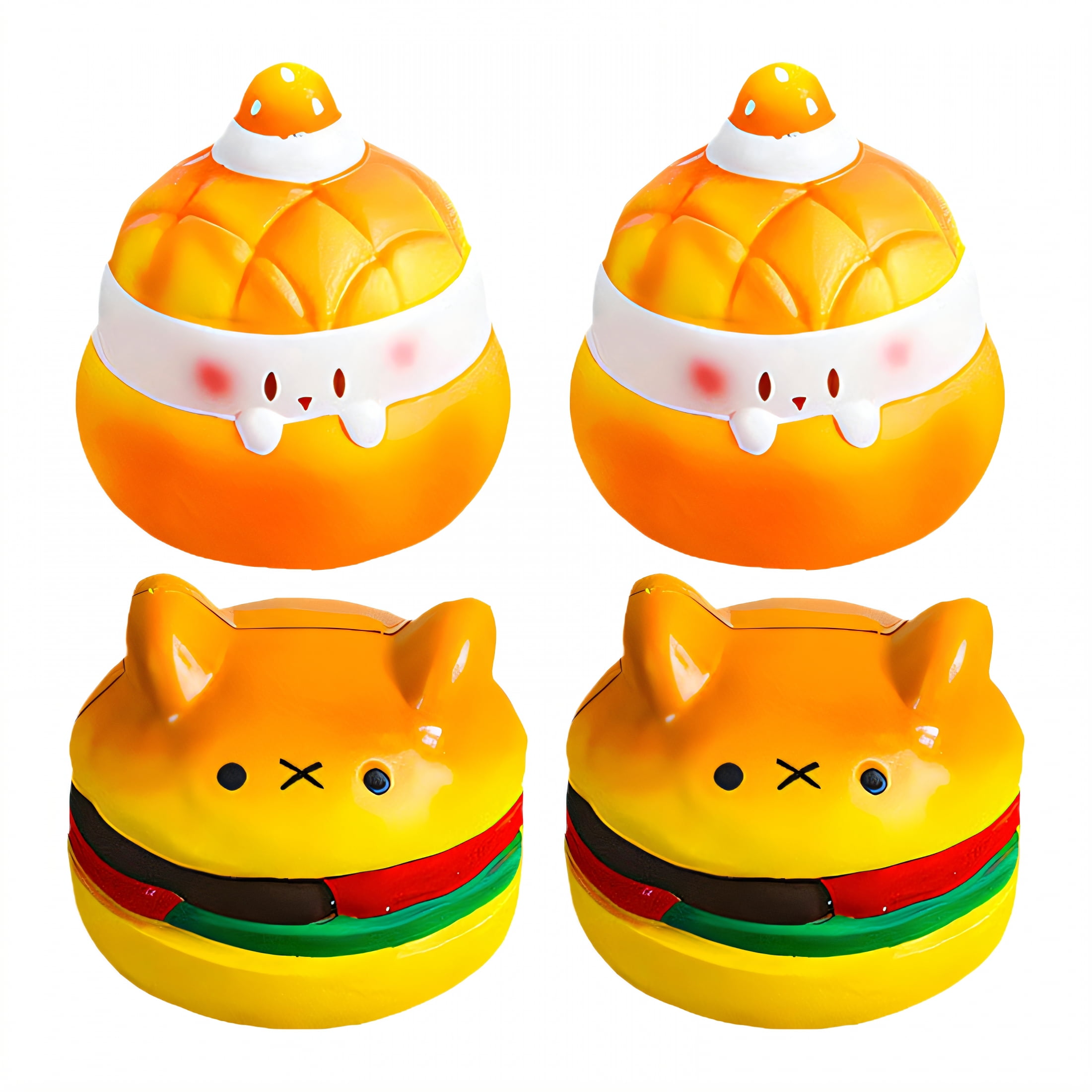 BESTSKY 4Pcs Figette Toys,Fun Cartoon Design Sensory Toys,Bouncy Stress ...
