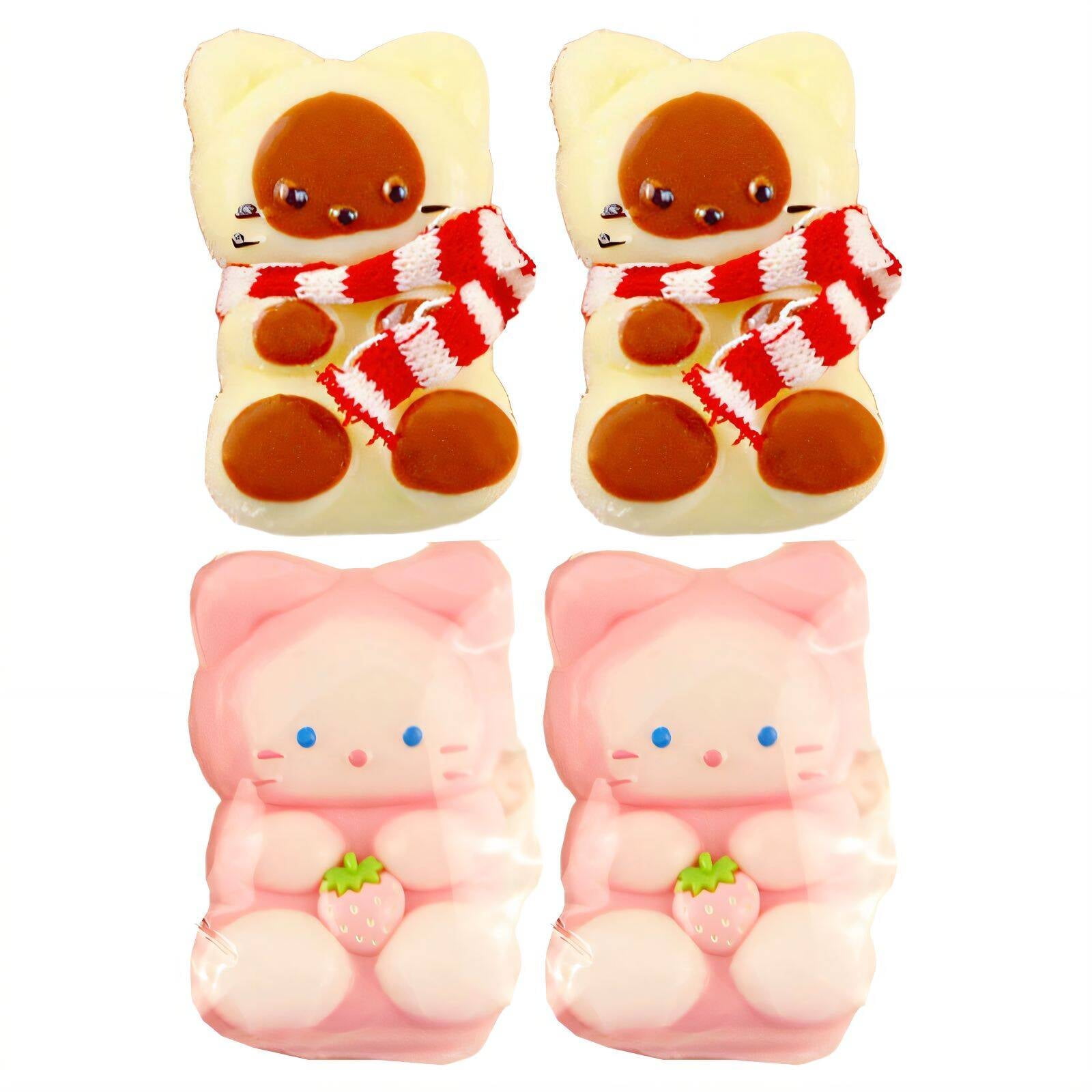 BESTSKY 4Pcs Squishy Toys,Cat Cat Toys for Kids, Mini Squishies ...