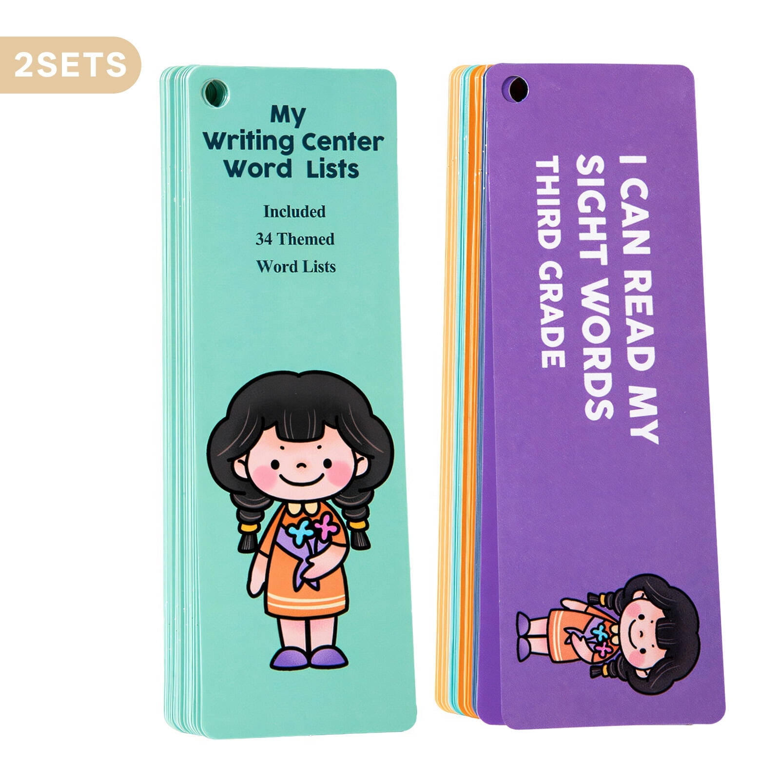 BESTSKY 4Pcs Flash Cards,Stimulate Thinking Toddler Flash Cards,Self ...