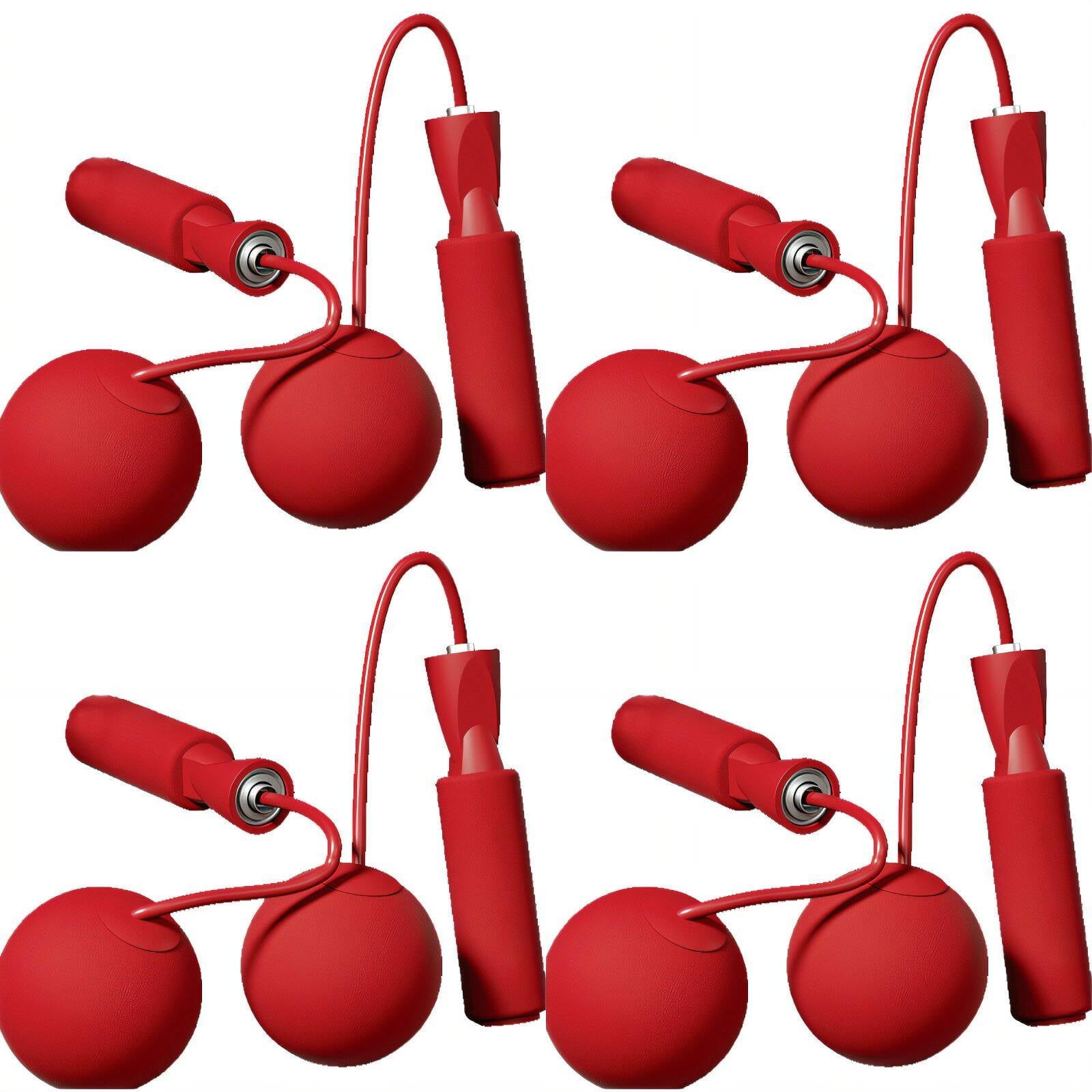 BESTSKY 4Pcs Jump Rope,Ball with Iron Block Kids Jump Rope,Cordless ...