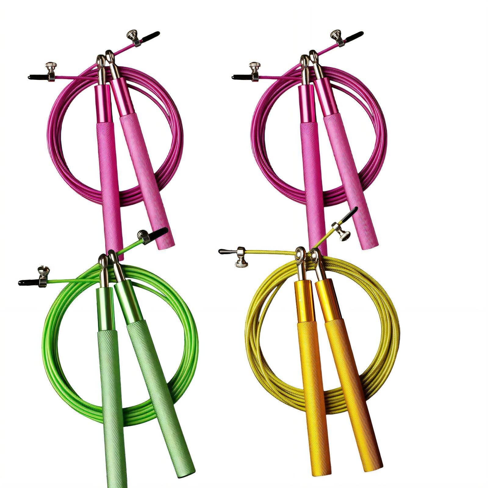 BESTSKY 4Pcs Jump Rope,Prevents Rope Knotting and Tangling Kids Jump ...