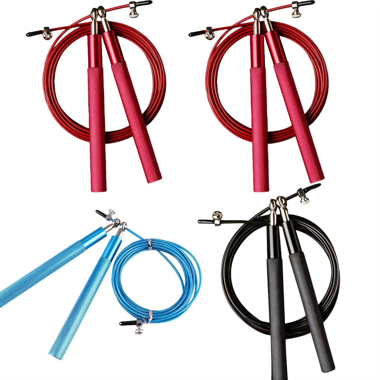 BESTSKY 4Pcs Jump Rope,Pvc-Wrapped Steel Wire Rope Kids Jump Rope ...