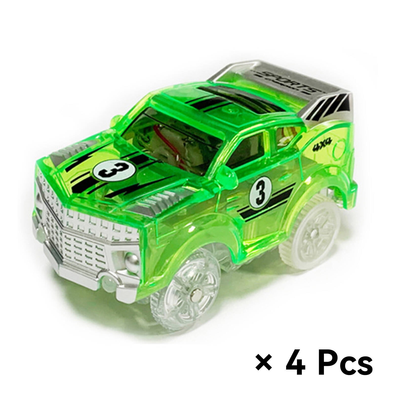 BESTSKY 4Pcs Magic Tracks Cars Luminous Track Race Car Toys ...