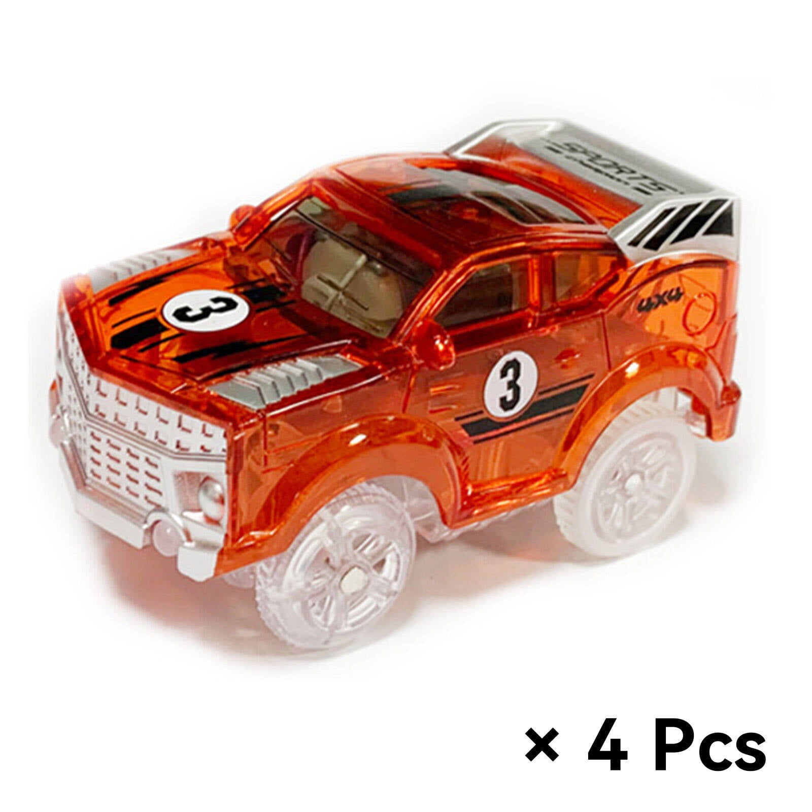 BESTSKY 4Pcs Magic Tracks Cars Luminous Track Race Car Toys ...