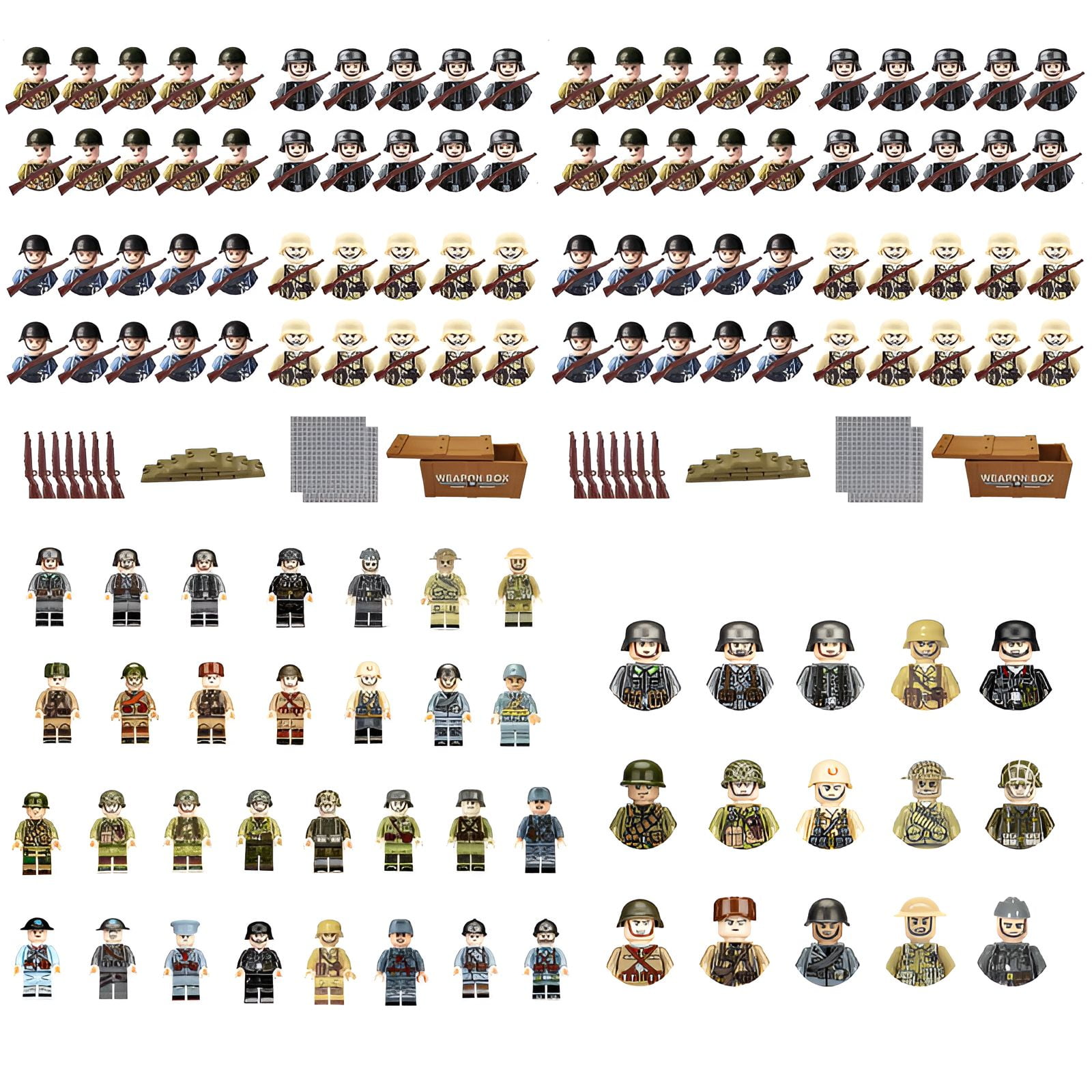 BESTSKY 4Pcs Military Toys,Military Models Army Toys,Tactical Setup ...