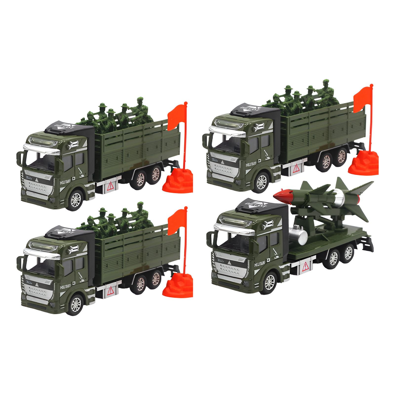 BESTSKY 4Pcs Military Toys,Rocket Launcher Army Toys,Adjustable Angle ...