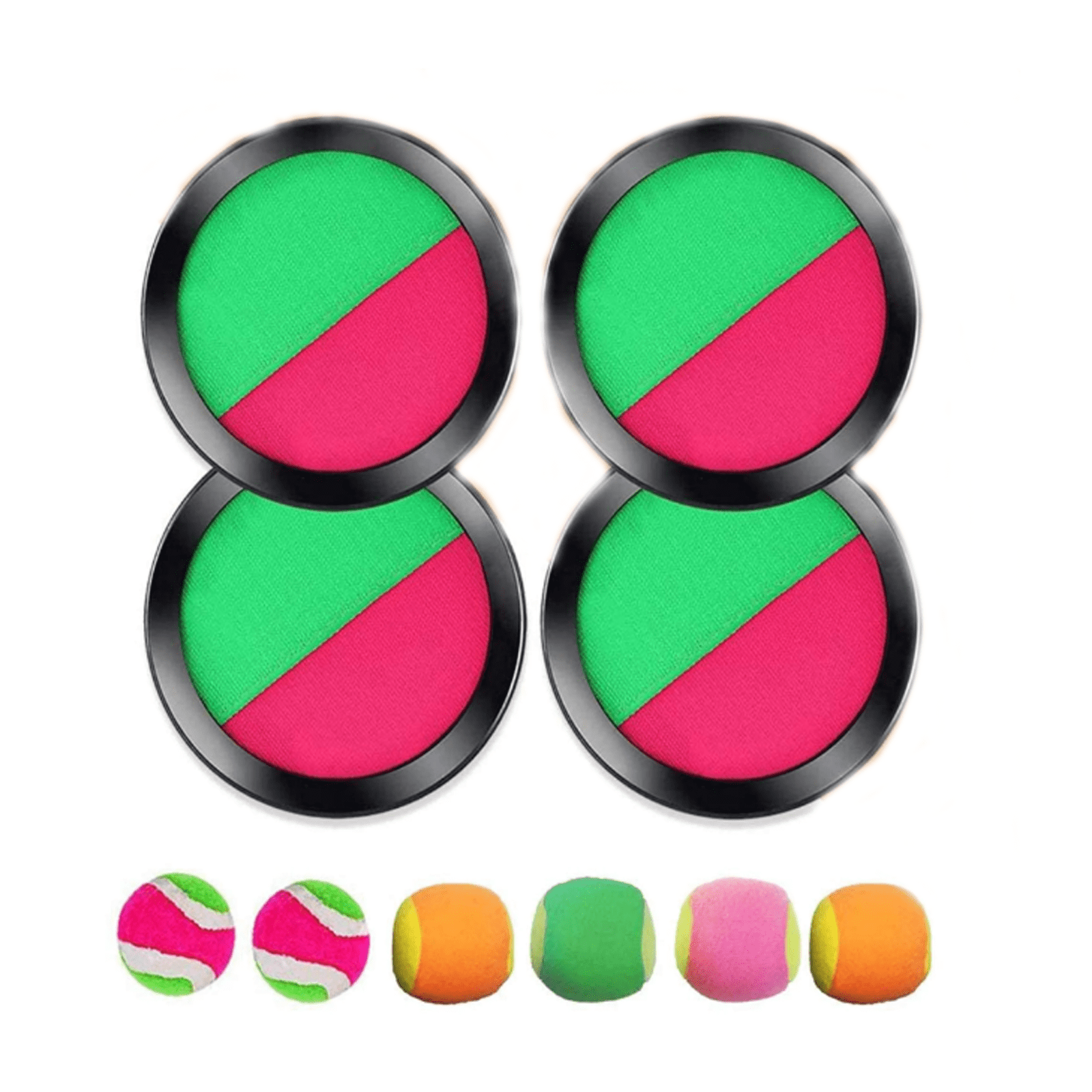 BESTSKY 4Pcs Outdoor Ball Games,Four Vibrant Discs Catch,Promotes ...