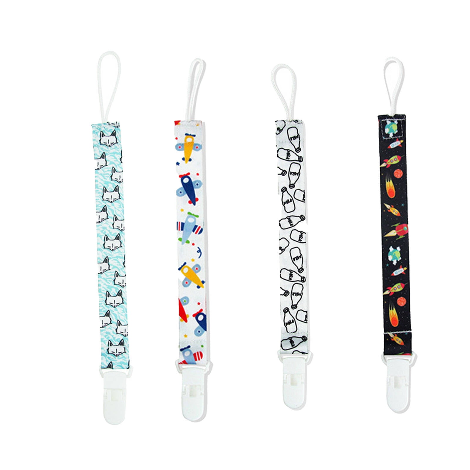 BESTSKY 4Pcs Pacifier Clip,Anti-Drop Design Pacifier Clips for Boys ...