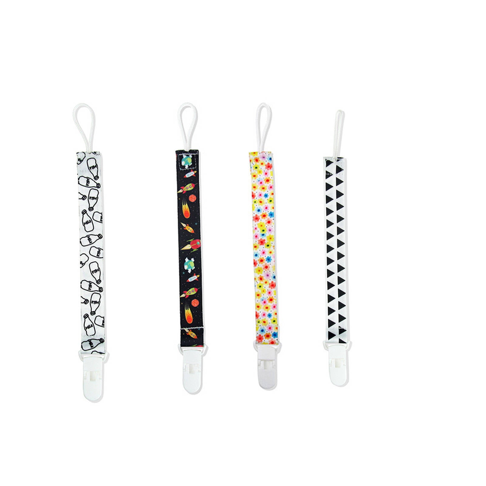 BESTSKY 4Pcs Pacifier Clip,Pacifier Safety Pacifier Clips for Boys ...