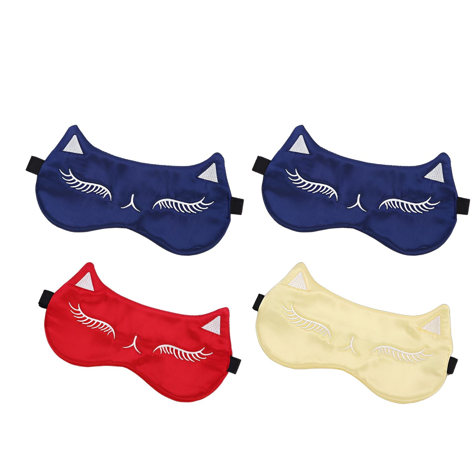 BESTSKY 4Pcs Sleep Mask,Eye Design Silk Sleep Mask,Travel Fit Kids ...