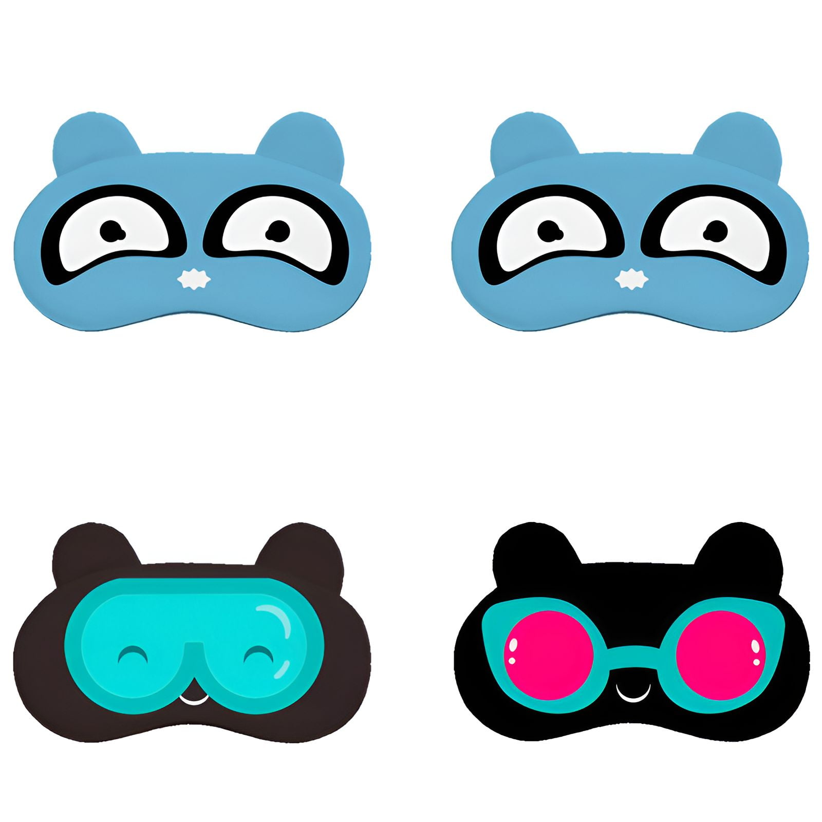 BESTSKY 4Pcs Sleep Mask,Smooth Silk Kids Sleep Mask,Eye Care Eye Mask ...
