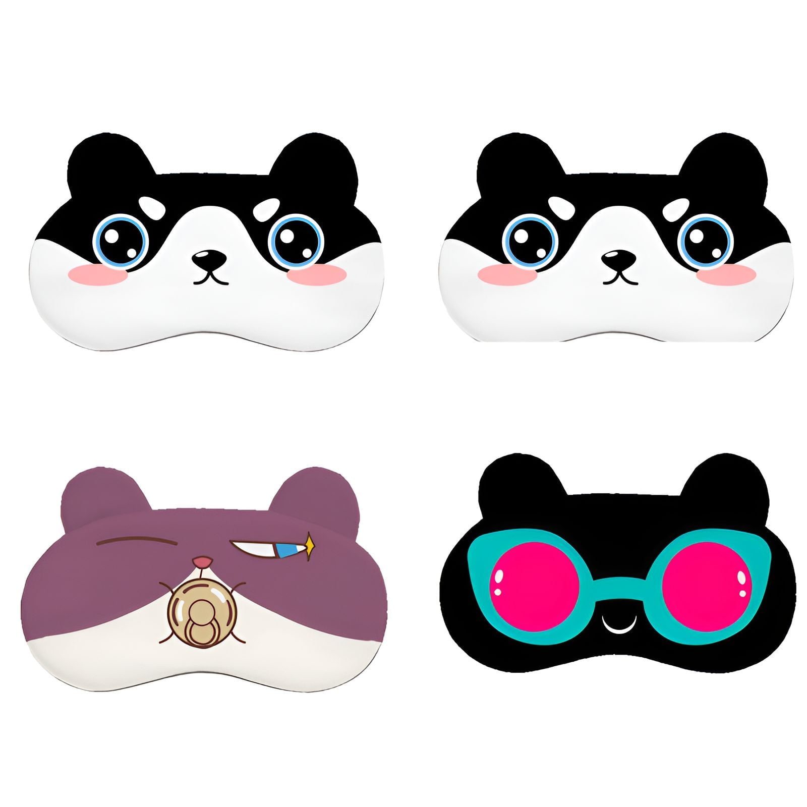 BESTSKY 4Pcs Sleep Mask,Soft Fit Kids Sleep Mask,Light Block Eye Mask ...