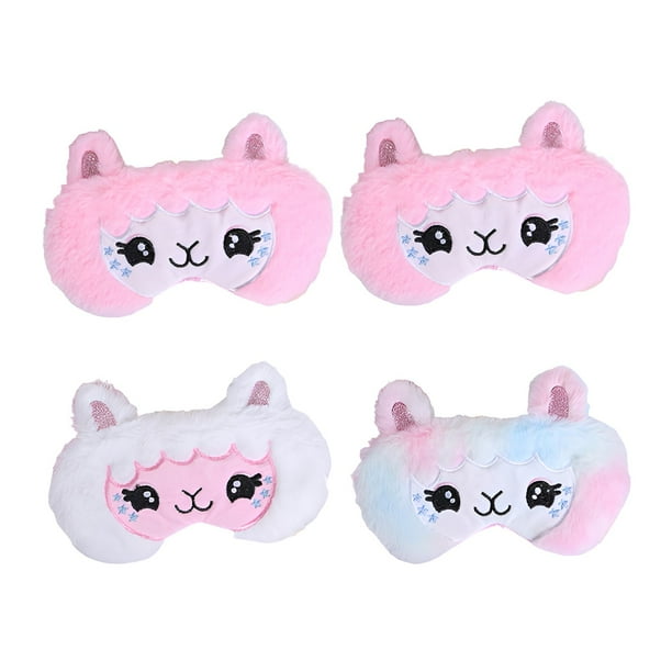 BESTSKY 4Pcs Sleep Mask,Soft Relaxation Silk Sleep Mask,Eye Design Kids ...