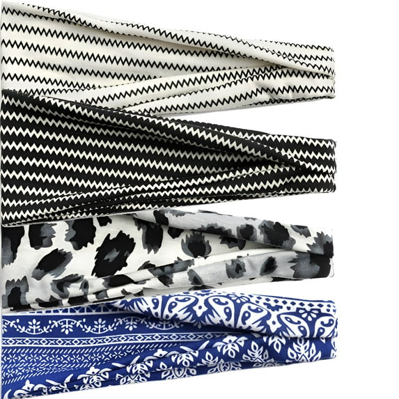 BESTSKY 4Pcs Sweat Band,Headbands for Women,Headbands for Women Non ...