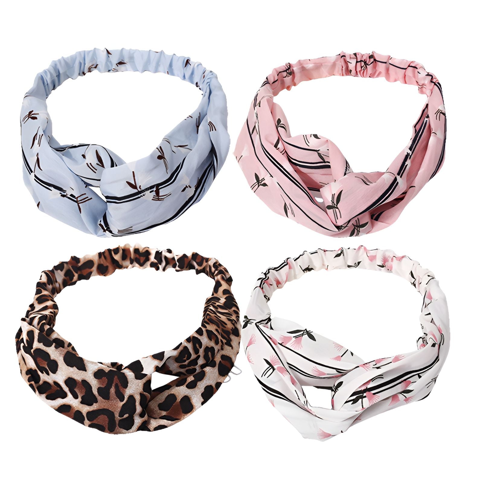 BESTSKY 4Pcs Sweat Band,Headbands for Women's Hair,Sweat Bands ...