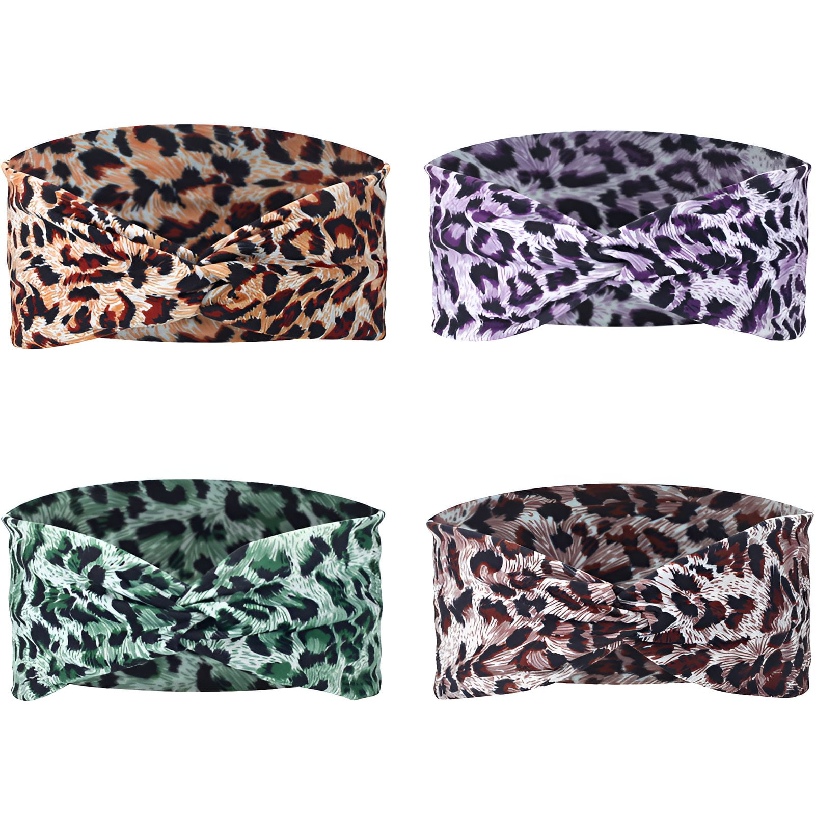 BESTSKY 4Pcs Sweat Band,Snug Grip Running Headband,No Fidget Headbands ...