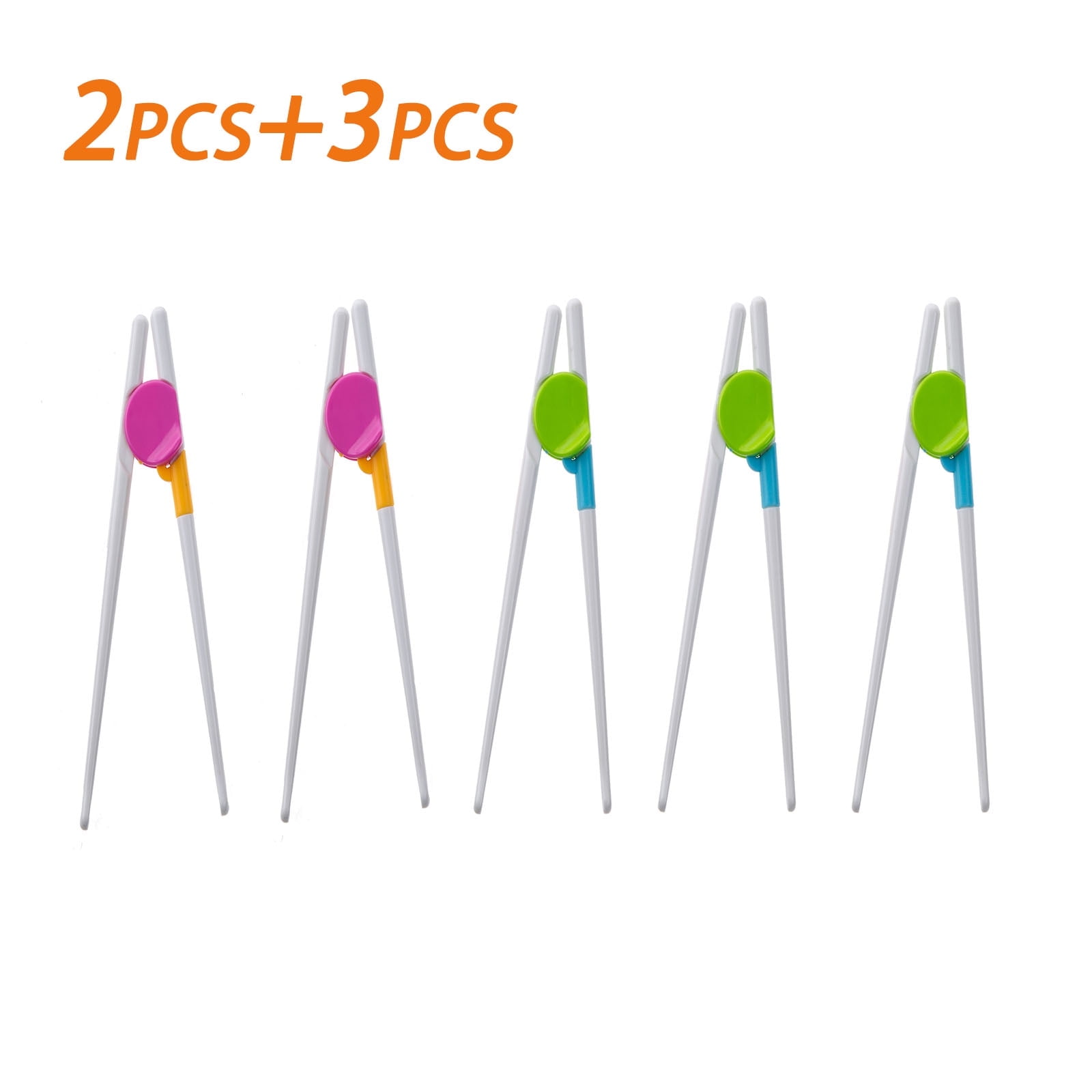 BESTSKY 5-Packs Kids Chopsticks,Perfect Chopsticks for Ages 2-8,Ideal ...