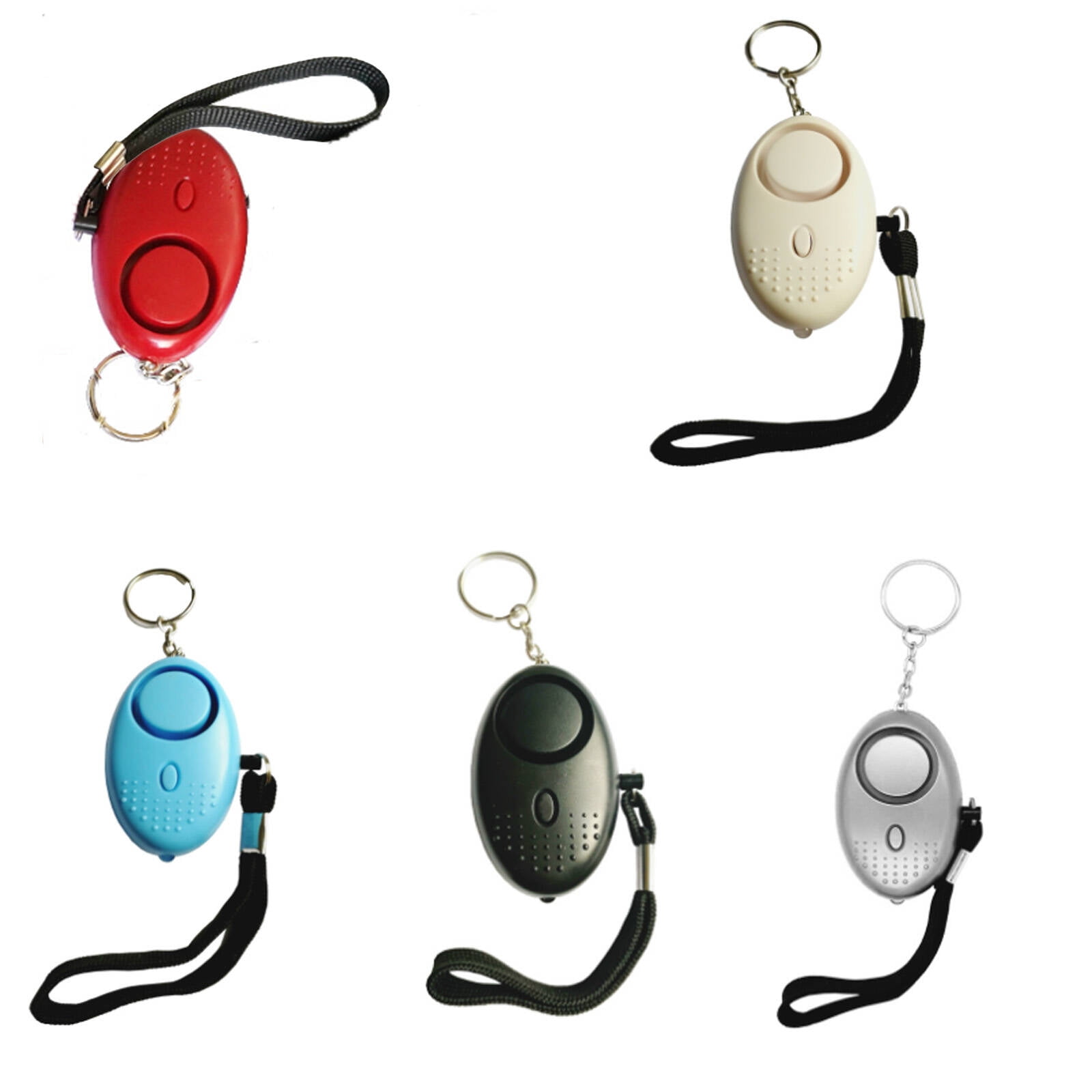 BESTSKY 5 Pcs Personal Alarm Safety Security Alarm Keychain with LED ...