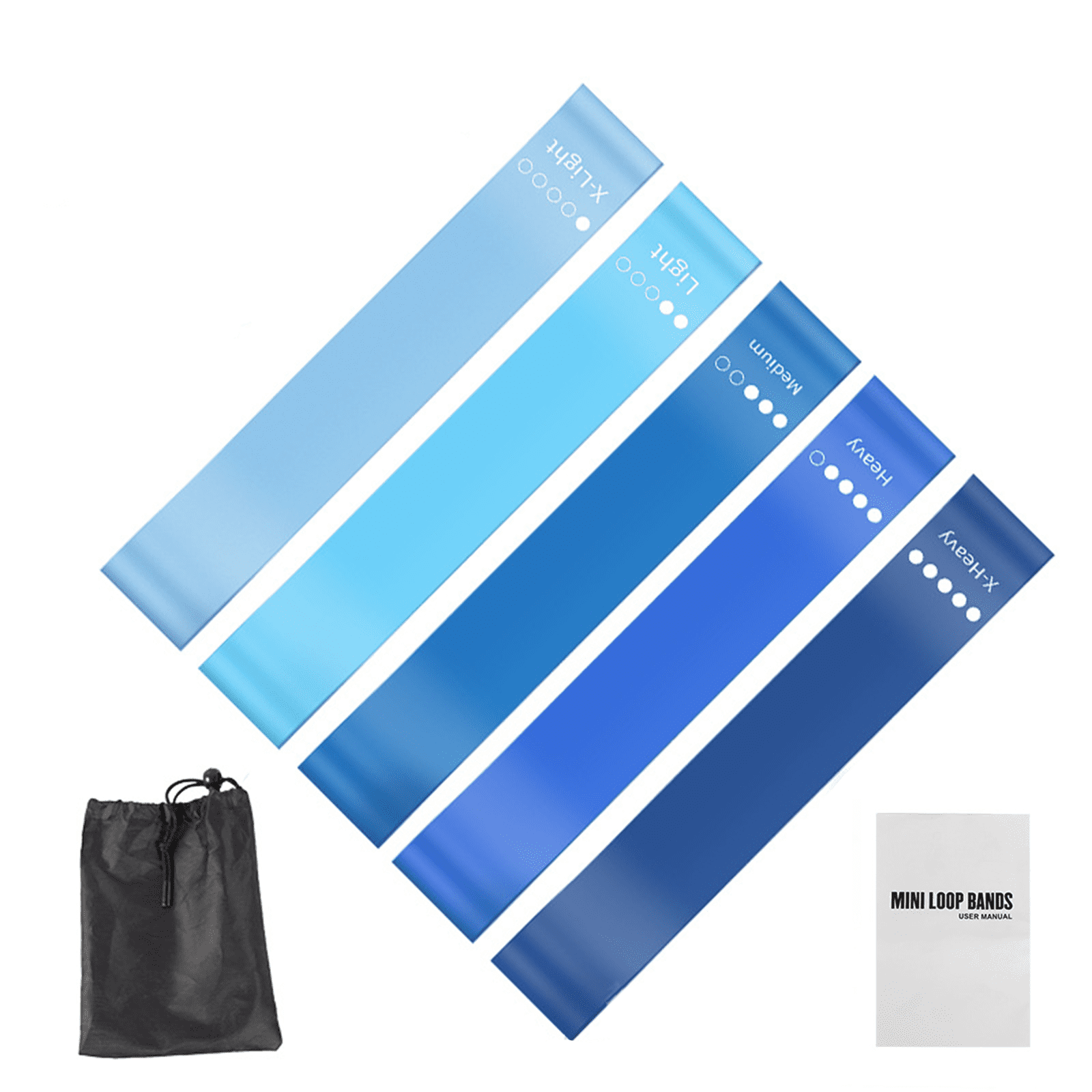 BESTSKY 5 Pcs Resistance Bands for Working Out,Exercise Bands Fit for ...