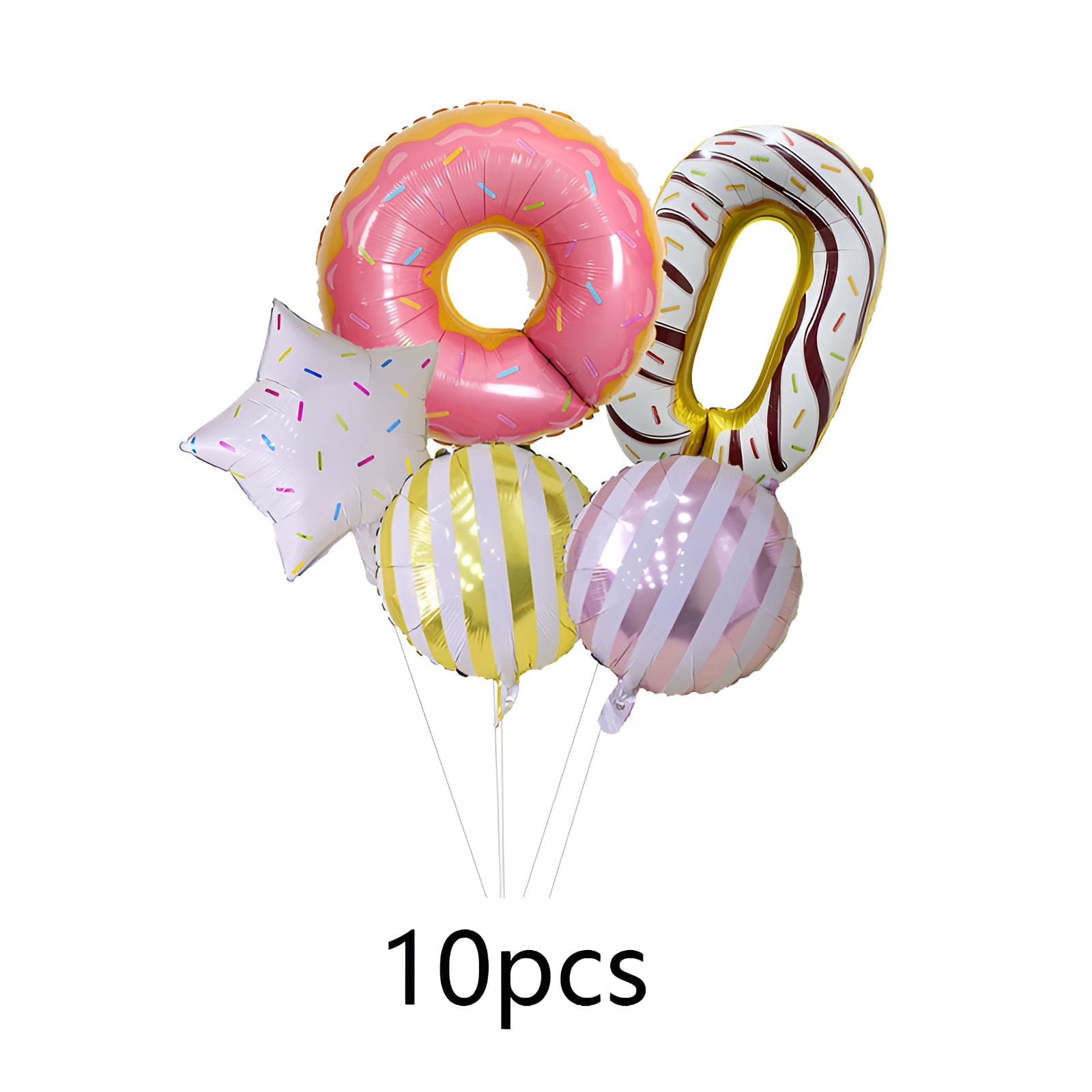 BESTSKY 50Pcs Number Balloons,Birthday Atmosphere Decor Birthday ...