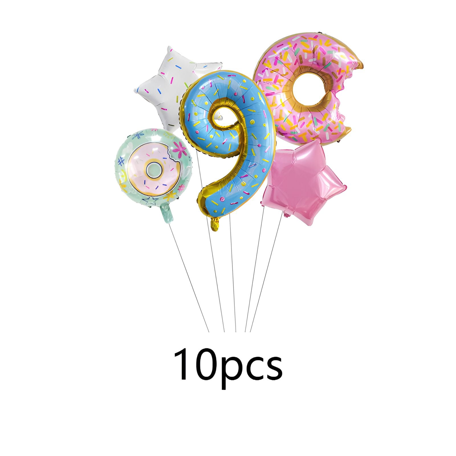 BESTSKY 50Pcs Number Balloons,Birthday Balloon Design Party Decorations ...