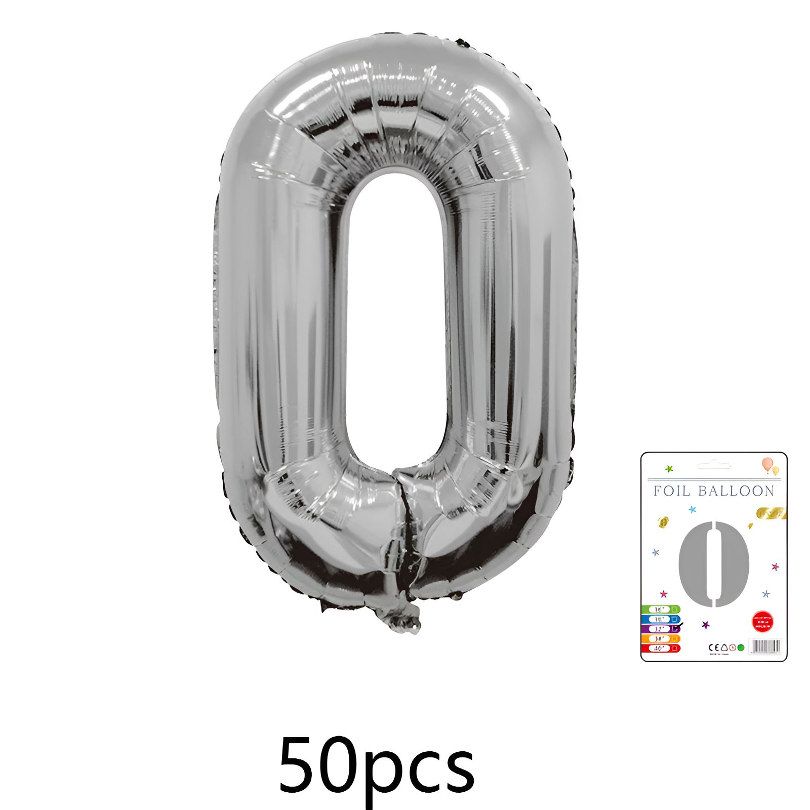 BESTSKY 50Pcs Number Balloons,Brightly Colored Balloon Decoration ...