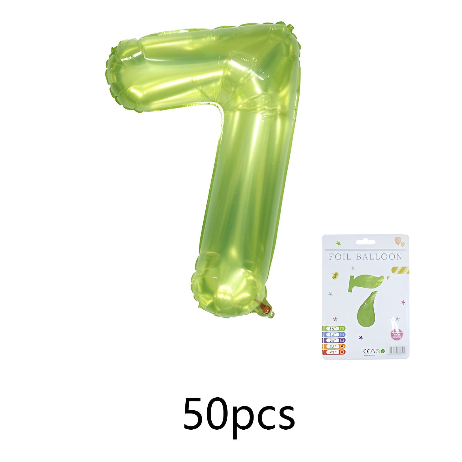 BESTSKY 50Pcs Number Balloons,Carefully Designed Packaging Balloons for ...